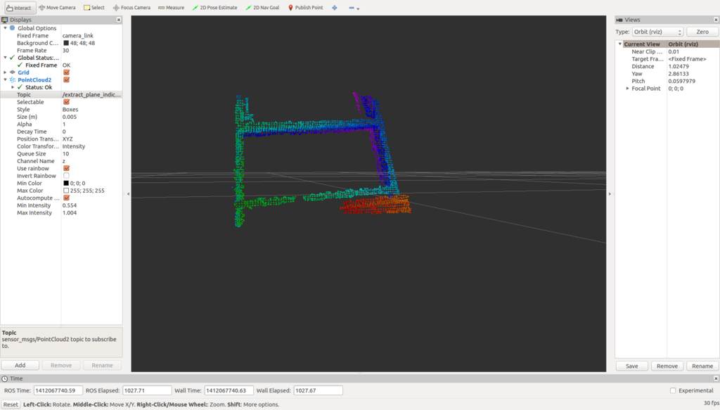 Pcl Ros Tutorials Sacsegmentationfromnormals Planar Segmentation Ros Wiki